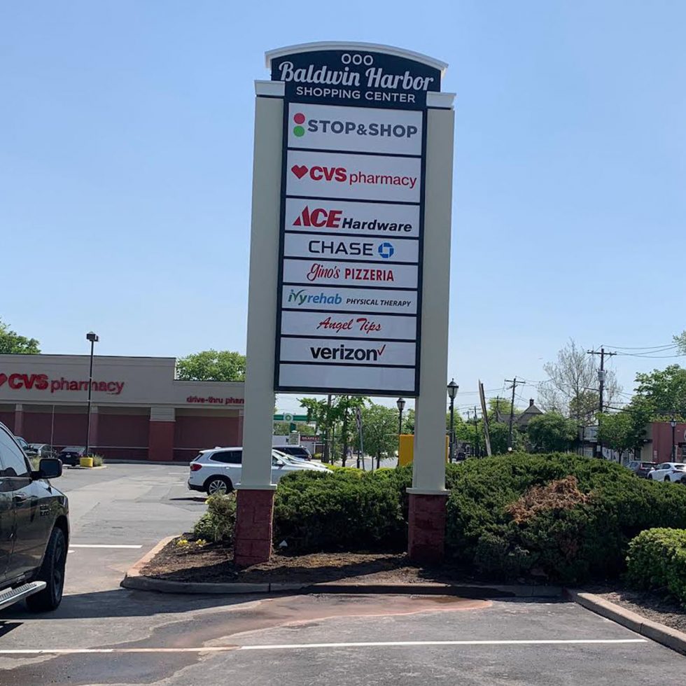 Pylon Sign Baldwin Harbor - Valle Signs & Awnings