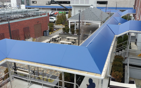 Canopy Side View Valle Signs - Valle Signs & Awnings