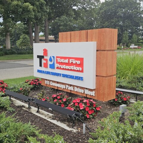 Total Fire Protection Monument Sign - Valle Signs & Awnings